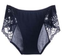 China Custom Physiological Panty Breathable Menstrual Leakproof Lace Panties Cotton Sexy Lace Period Underwear for sale