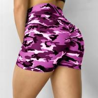 China Multi color Camo Yoga Shorts Tights Hip Lifting Scrunch Booty Gym Workout Buttocks Pants for sale