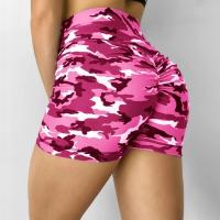 China Multi color Camo Yoga Shorts Tights Hip Lifting Scrunch Booty Gym Workout Buttocks Pants for sale