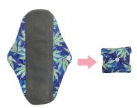 China Bamboo Charcoal Reusable Menstrual Cloth Pads Sanitary Washable Cloth Absorbency for sale