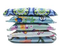 China Cloth Reusable Sanitary Pads Black Feminine Bamboo Period Pads Breathable for sale