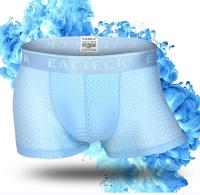 China 3xl Classic Mens Boxer Shorts Plus Size Mid Waisted Ultra Thin Ice Fiber Mesh Underwear Panties for sale