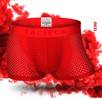 China 3xl Classic Mens Boxer Shorts Plus Size Mid Waisted Ultra Thin Ice Fiber Mesh Underwear Panties for sale