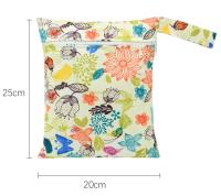 China 20x25cm Organic Cotton Reusable Sanitary Pads Diaper Menstrual Bag Portable Mommy Bag Zipper for sale