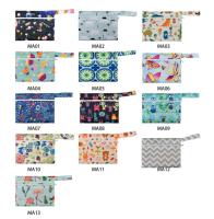 China 15x18cm Mini washable reusable menstrual pads Cloth Bag sanitary Zipper Waterproof for sale