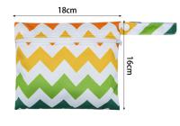 China 15x18cm Waterproof Menstrual Pad Bag Mini Two Pocket Beach Wet Travel Reusable Period Pads for sale