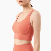 China OEM/ODM Bust Line Design Beautiful cross straps Back Three Dimensional Sense Yoga Tank Top Spring Activewear Yoga Vest for sale