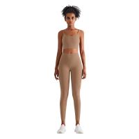 China Multi colors Drop Shipping U-Neck Long Sleeveless Seamless Yoga Tank Top Vests For Women for sale