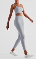 China Multi colors Drop Shipping U-Neck Long Sleeveless Seamless Yoga Tank Top Vests For Women for sale