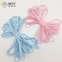 China Stretch Soft Flat Elastic Cord Disposable Mask Colourful Earloop Band 3.5mm 5mm for sale