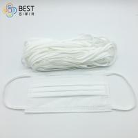 China Non Woven Face Mask Elastic Ear Loop 3.5mm 3mm Black Round Elastic Cord String Soft for sale