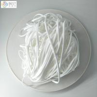 China Flat Round Earloop Webbing Band Face Mask Support 2.8mm 6.0MM for sale