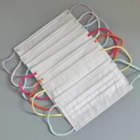 China 3 Ply Comfort Soft Elastic Ear Loops Rope Soft Flat Elastic Cord Colourful 6mm for sale
