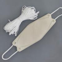 China 3.5mm Soft Elastic Flat Ear Loops Band Earloop Elastic Cord For Face Mask for sale