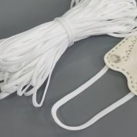 China 3.5mm Soft Elastic Flat Ear Loops Band Earloop Elastic Cord For Face Mask for sale
