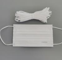 China 3.5mm 5mm White Elastic Ear Loops Rope Band For Disposable Face Mask for sale