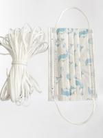 China 3.5mm 5mm Adjustable Elastic Ear Straps Polyester Elastic Band For Child 3 Ply Face Mask for sale