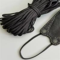 China Flat Stretchy Ear Loops Band Black Po Korea KF94 Face Mask   2.5-7mm for sale