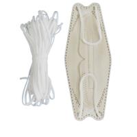 China Face Mask Flat Earloop Elastic Cord 5MM Polyester for sale