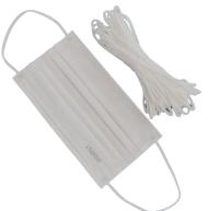 China Face Mask Flat Earloop Elastic Cord 5MM Polyester for sale