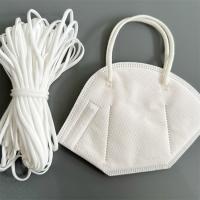 China Thin Soft Flat Elastic Cord 5mm 6mm 4mm Polyester Spandex Flat For 3D Face Mask for sale