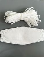China Polyester Nylon White Elastic Ear Bands For Korean 3D Face Mask 3.5mm 4mm 5mm for sale