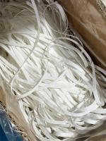 China 6.5mm Polyester Spandex Flat Ear Loop For N95 Face Mask White for sale