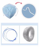 China 3 Ply Disposable Face Mask Plastic Wire Nose Clip Bridge PE 3mm for sale