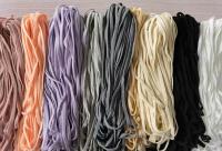 China Factory Wholesale 4MM 5MM Colour Flat Elastic Disposable Polyester Earloop for sale