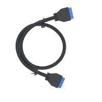 China USB3.0 Extension Cable with Braid Shielding and Pure Copper Conductor for Motherboard 0.5m Length for sale