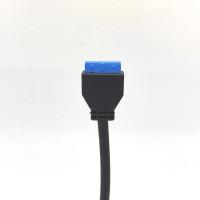 China USB3.0 Extension Cable with Braid Shielding and Pure Copper Conductor for Motherboard 0.5m Length for sale