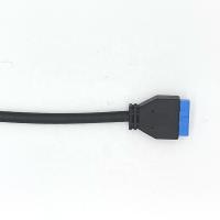 China USB3.0 Extension Cable with Braid Shielding and Pure Copper Conductor for Motherboard 0.5m Length for sale