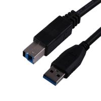 China USB 3.0 Type B Male Fast Charging PC Cable for Printers Computers Android Compatible 1M Length Black PVC Material Braid for sale