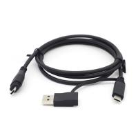 China 2-in-1 USB Type-C Cable with 5A Fast Charging 10Gbps Data Transfer and Braid Shielding for Universal Compatibility for sale
