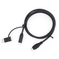 China 2-in-1 USB Type-C Cable with 5A Fast Charging 10Gbps Data Transfer and Braid Shielding for Universal Compatibility for sale