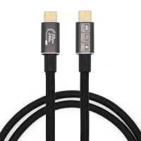 China USB C Monitor Cable 8K 4K 120Hz Video 240W Type C Charging 20G Data Sync Transfer Fast 5A Charging PVC Braid for Computer Camera for sale