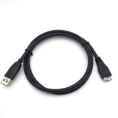 China Wholesale USB 3.0 Black Extension Cable AM to Micro B for Hard Drive Disk Converter Braid Shielding Compatible Printer Computer for sale