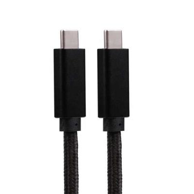 China Braided Nylon USB3.0 4.0 Cables Gold Plated Terminal Dielectric Test 100W 10G Heavy Duty Cable Designed for Data Transfer for sale