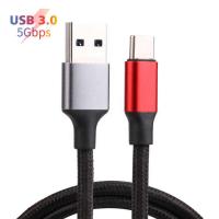 China PVC 5Gbps USB 3.0 Type a Plug to 3A USB C Type C Type-C Fast Charging Data Transfer Mobile Phone Cable Cord for sale