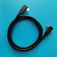 China AOC USB3.1 High-Speed Right Angle 90 Degree VR Cable Type C C Fiber Optic Braid Shielded Male-Male Gaming PC Data Transfer Cable for sale