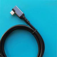 China AOC USB3.1 High-Speed Right Angle 90 Degree VR Cable Type C C Fiber Optic Braid Shielded Male-Male Gaming PC Data Transfer Cable for sale