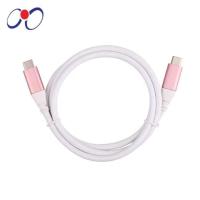 China 100W 5A USB 3.1 Type-C Type-C Cable Metal PVC Jacket Braid Shielding 10Gbps Transfer Speed Tinned Copper Conductor for Computer for sale