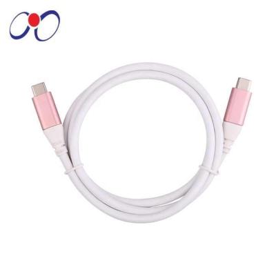 China 100W 5A USB 3.1 Type-C Type-C Cable Metal PVC Jacket Braid Shielding 10Gbps Transfer Speed Tinned Copper Conductor for Computer for sale