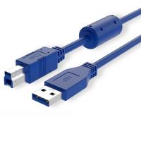China High Quality USB 3.0 Type-B Square Mouth Blue Cable USB a to B High-Speed Data Transmission for Computer Printer Braid Shielded for sale