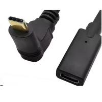 China USB 3.1 Type C Cable with 90 Degree Elbow for 3A Fast Charging and 10 Gbps Data Transfer for sale