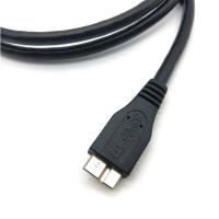 China FTDI Chip USB 3.0 Male Micro B Male 10 Pin Plug 1m/2m Copper Conductance Sync Cable Cord PVC Braid for Android Tablet Charging for sale