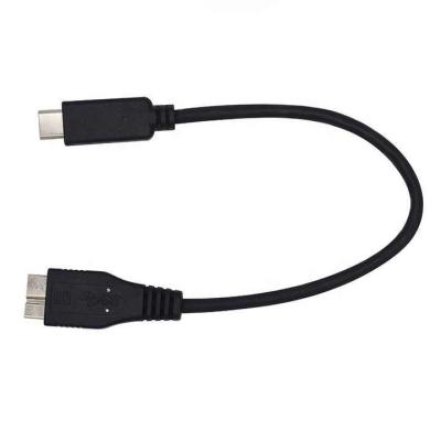 China Wholesale USB3.0 Type-C Black Extension Data Cable for Hard Drive & Scanner Fast Charging Braid Shielding Micro B Connector for sale