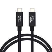 China USB 80G 240W Braid Shielded Type-C to Type-C Cable for Barcode Scanner with 4K120Hz Support for sale