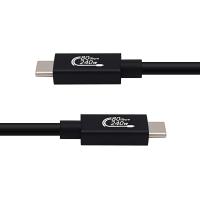 China USB 80G 240W Braid Shielded Type-C to Type-C Cable for Barcode Scanner with 4K120Hz Support for sale