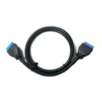 China UL20276 USB 3.0 Cable HB 10*2 IDC 20Pin IDC 20P 2*10P Housing Panel Mount HDD Cable PVC Jacket IDC HDD Cable for Computer Use for sale